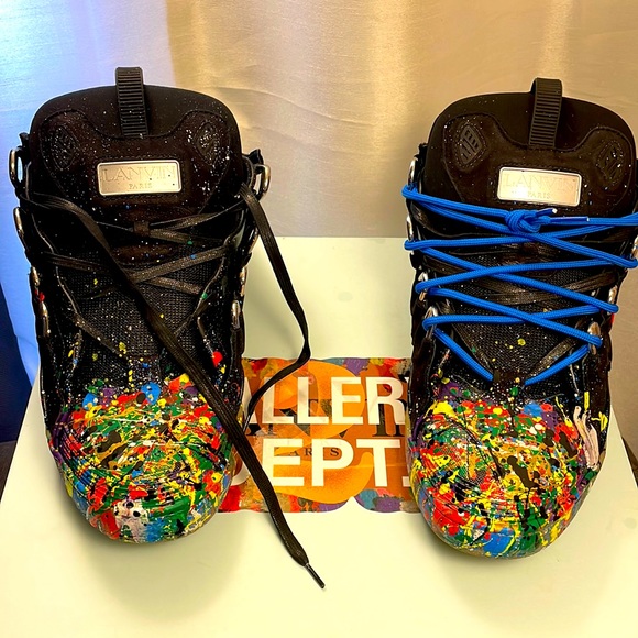 Lanvin | Shoes | Lanvingallery Dept X Lanvin Paint Splatter Curb ...